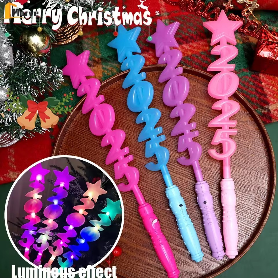 Colorful Christmas Party Performance Flash Stick - Xmas Red Blue ...