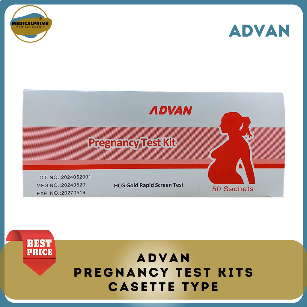 Advan HCG Pregnancy Test Kit 50 SACHETS PER BOX | Shopee Philippines