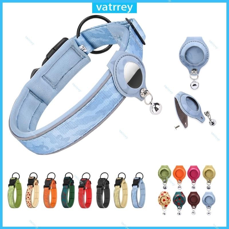 VA Dog Air Tag Collar Soft Neoprene Padded Collar Durable Reflective ...