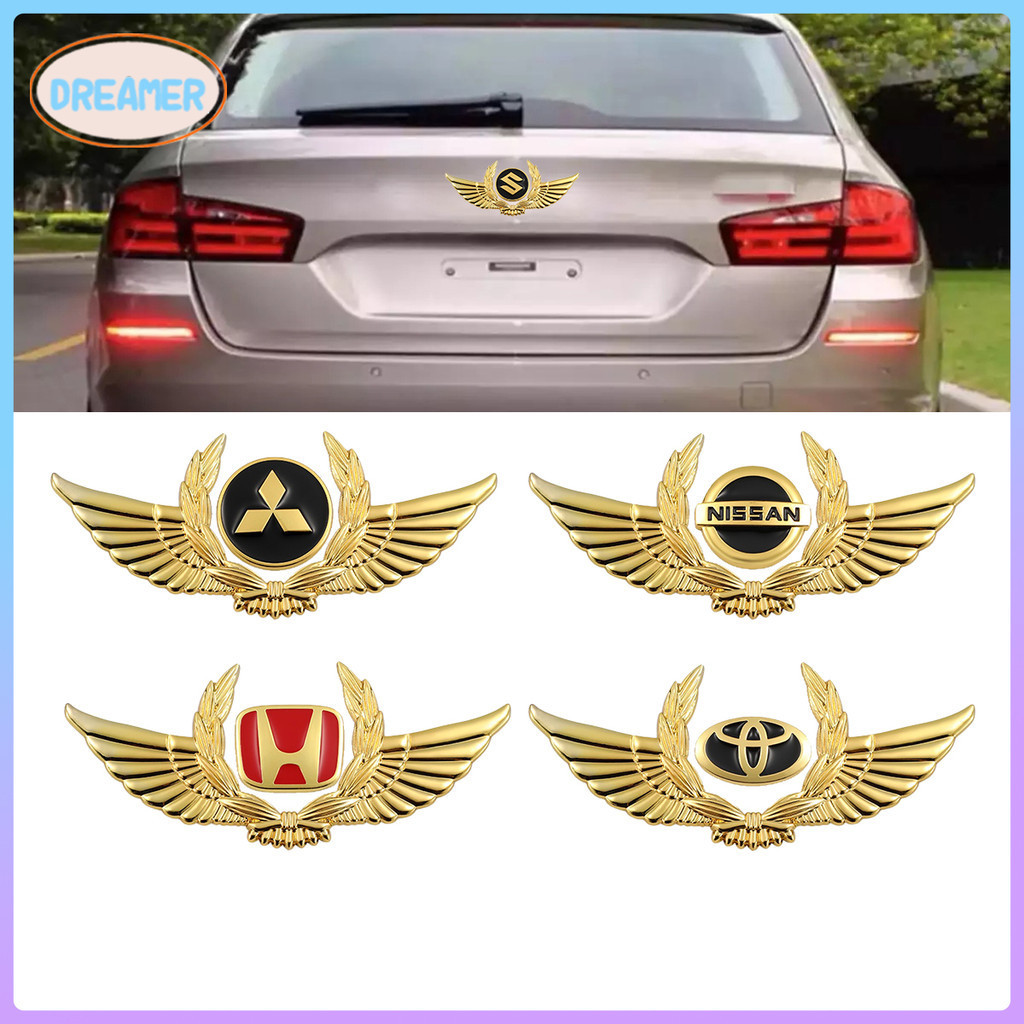 3d Car Logo Metal Angel Wing Design Sticker Decoration Metal Angel Wing ...