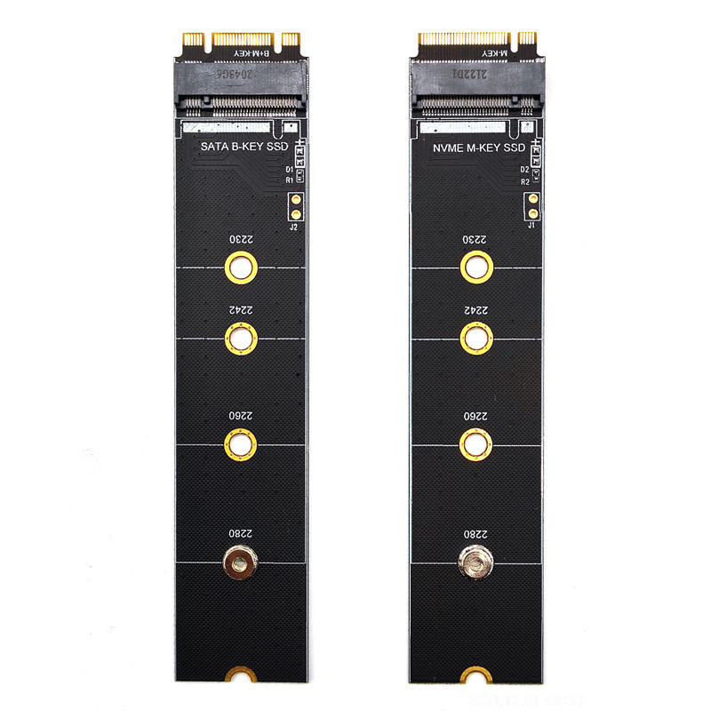 M.2 SATA/NVME PCI-E Protocol SSD Adapter Board Expansion Card B KEY/M ...