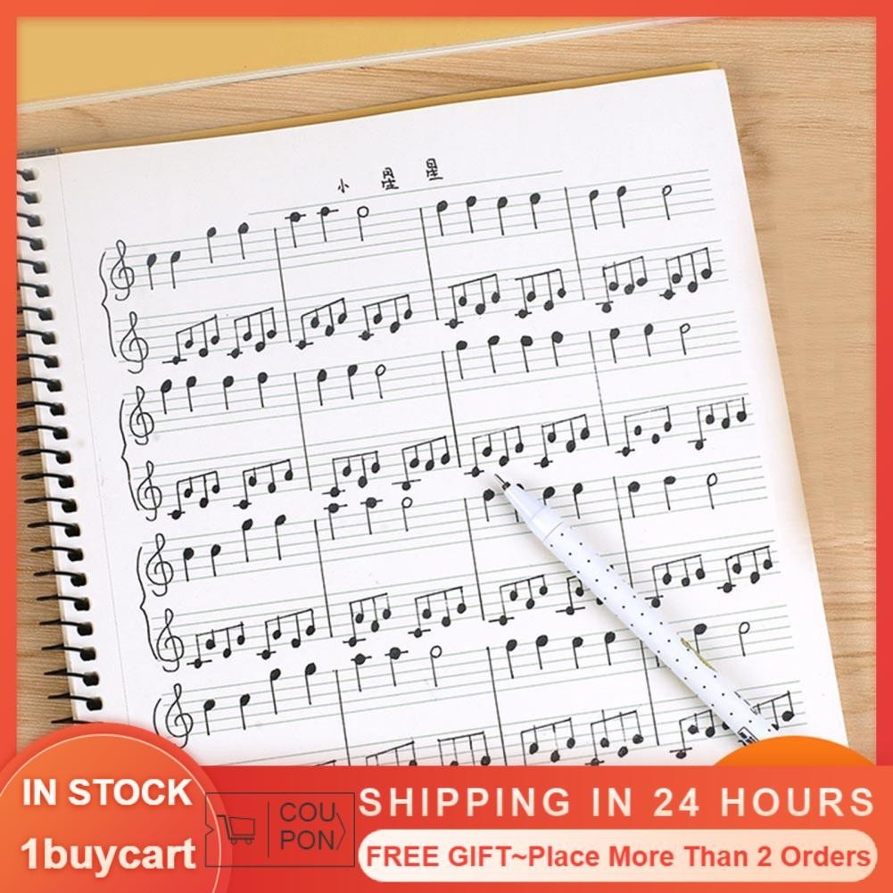 1buycart Musical Staff Notebook 50 Pages Notation Notes Book Notepad ...