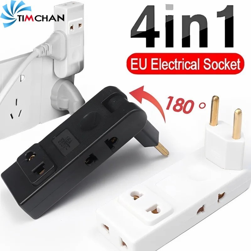 180 Degree Rotation Extension Plug - For Mexico, Canada, Europe - 4 In ...