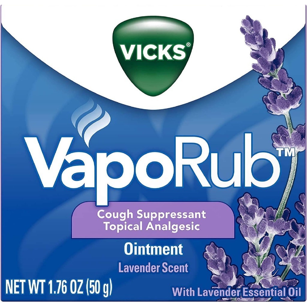 Vicks VapoRub Lavender Scented Chest Rub Ointment for Cough, Cold ...