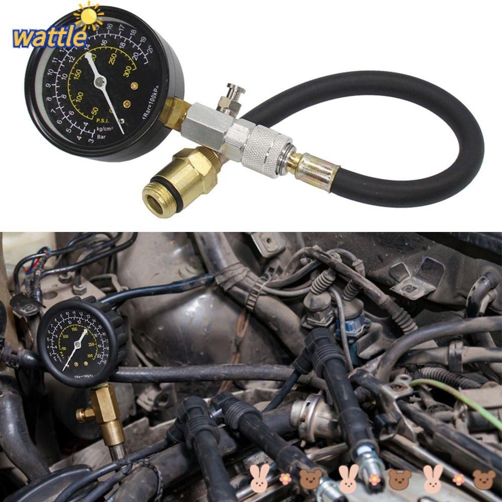 WATTLE Engine Compression Tester Gauge Durable with Adapter Metal Auto ...