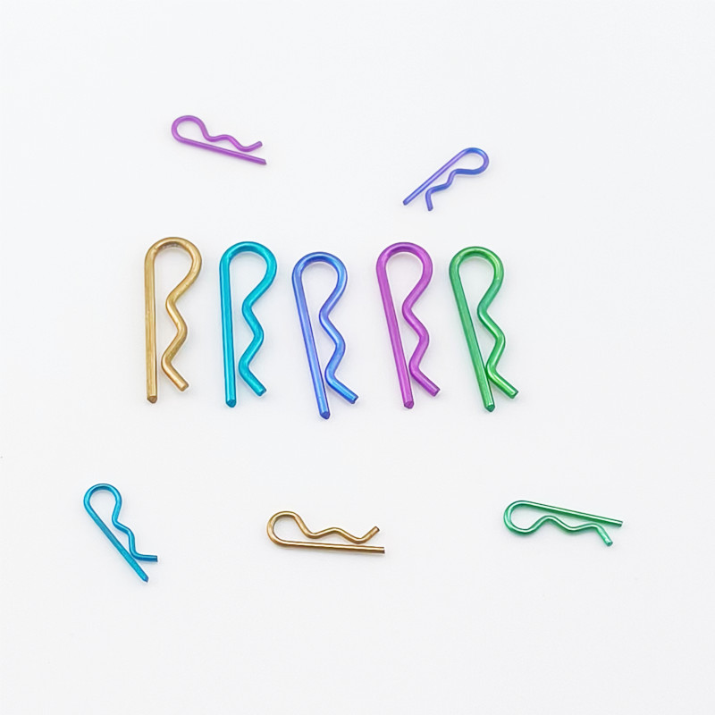 6AL/4V Titanium R-Type Spring Cotter Pin 1mm Wave Shape Split Clip for ...