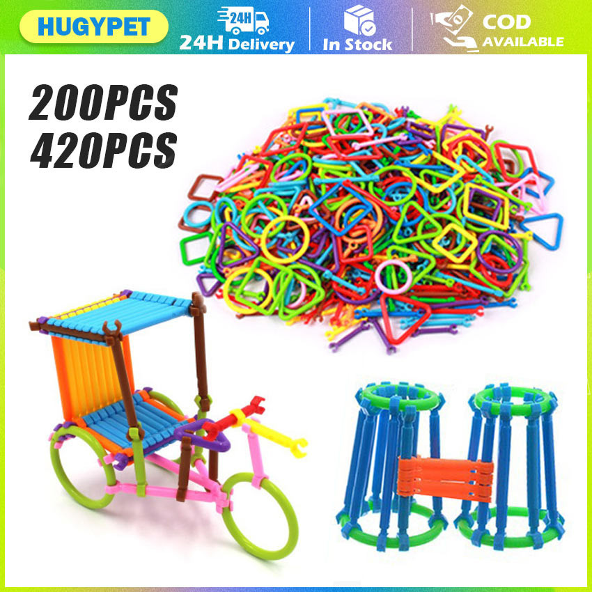 200/420PCS DIY Smart Stick Assembled Building Blocks Sets Baby Puzzle ...