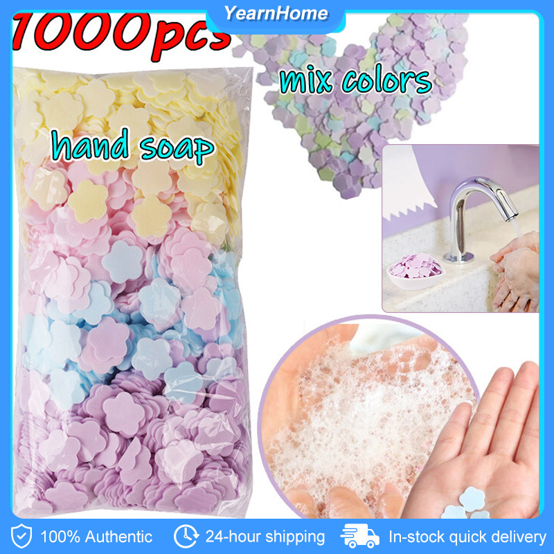 1000pcs Disposable Soap Paper Mini Petals Hand Washing Soap Sheets ...