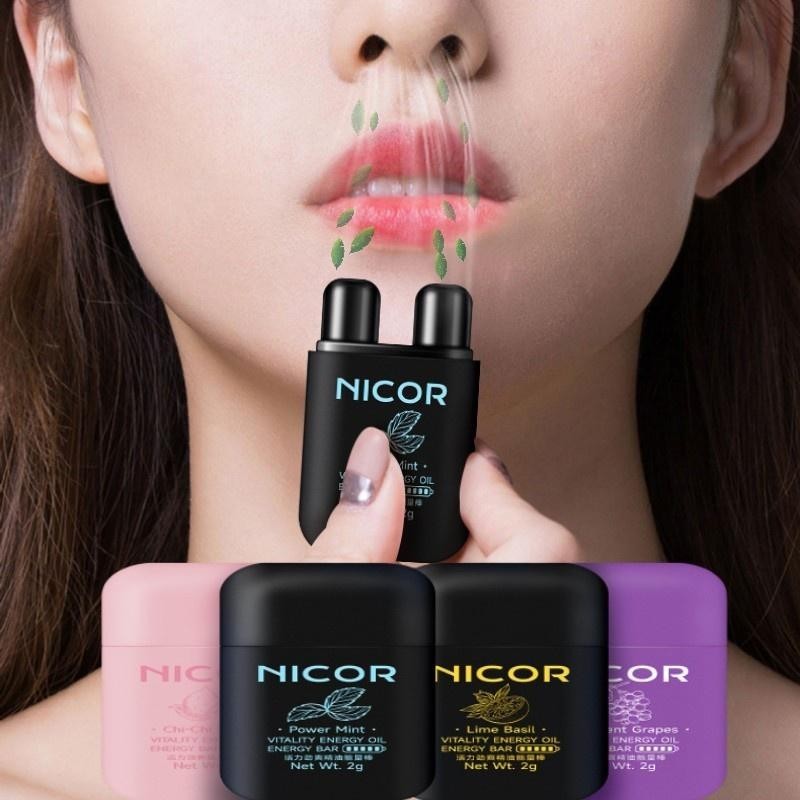 NICOR Cleansing Nasal Herbal Box Double Hole Energy Bar Energizing ...