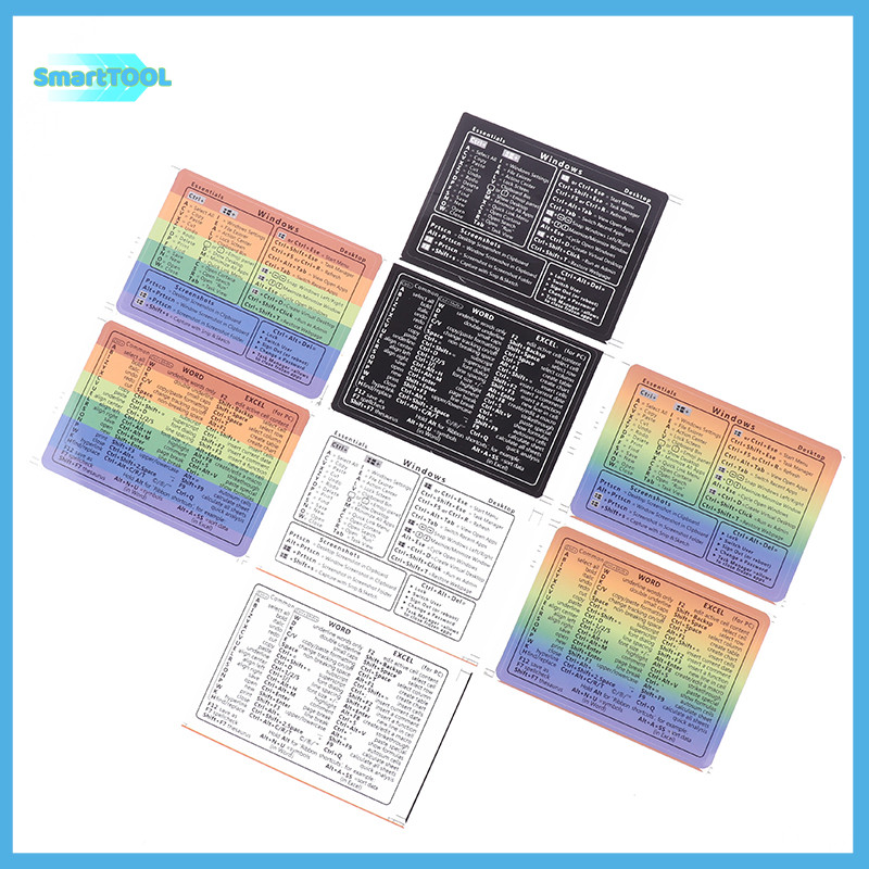 UTZN> 2Pcs Windows/Word Reference Keyboard Computer Shortcut Sticker ...