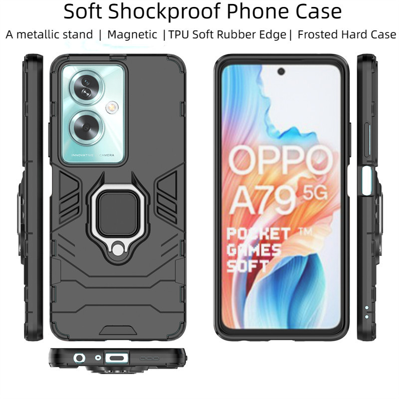 Casing for OPPO A79 2024 Shockproof case TPU soft rubber edge frosted ...