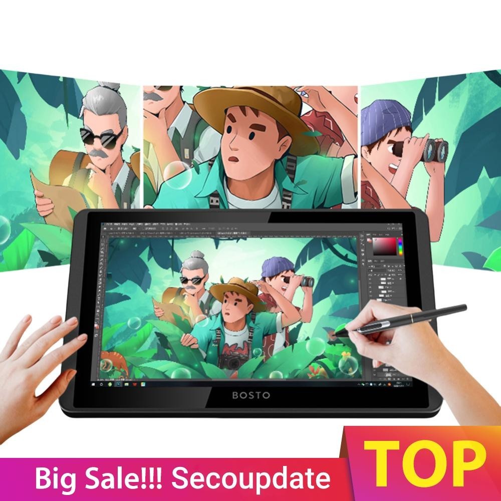 11.6in Graphics Drawing Tablet Monitor Tilt Battery Free Pen for ...