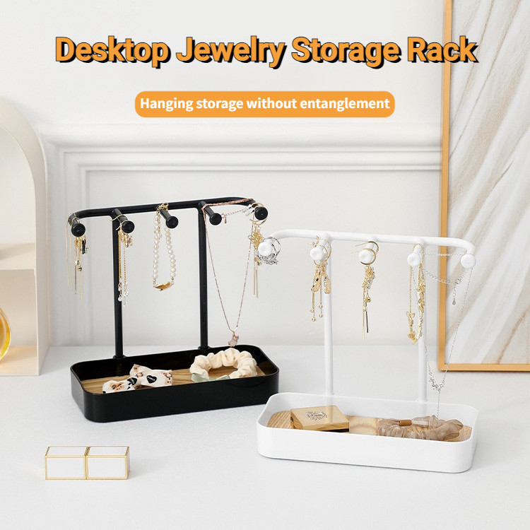 Jewelry Display Shelf Desktop Organizer Stand for Earrings Necklaces ...