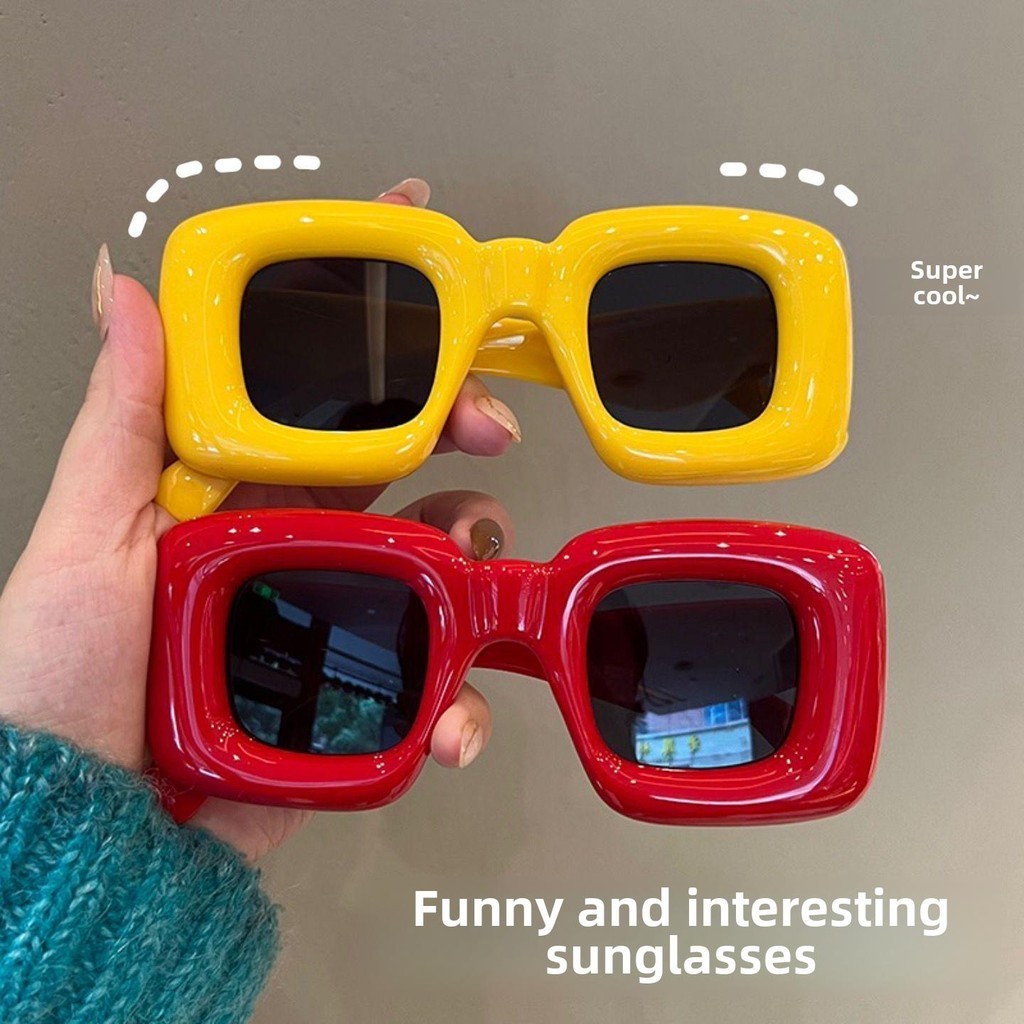 Funny Fun Inflatable Cute Square Sunglasses Female Ins Internet ...