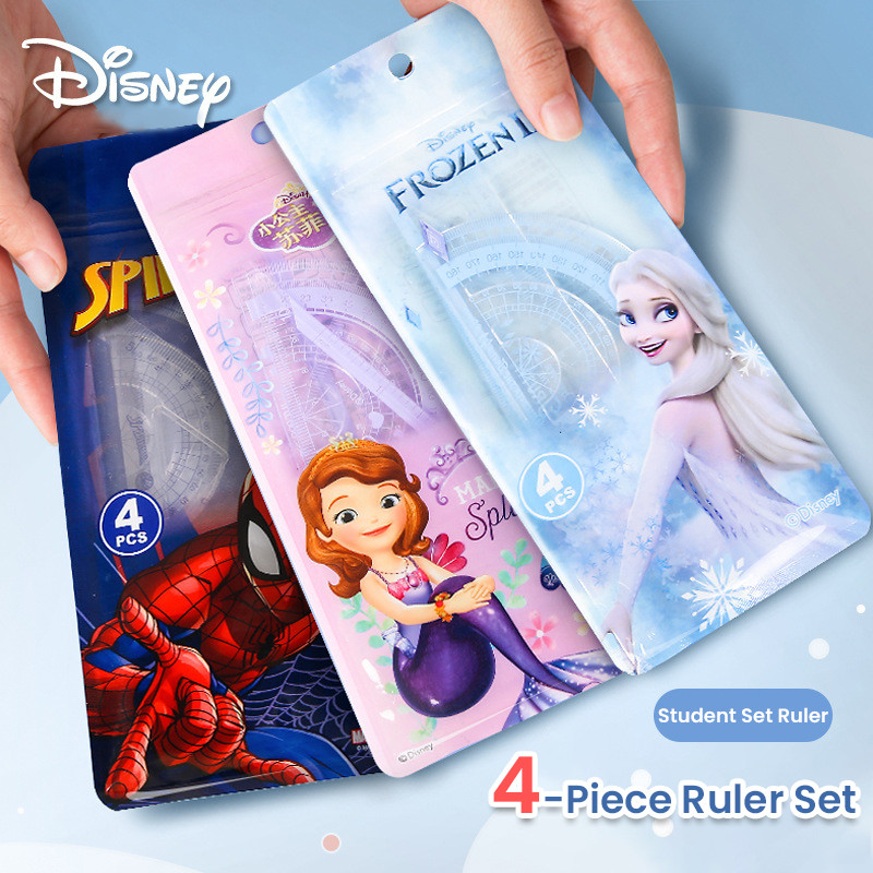Disney Student Set Ruler 4-Piece Ruler Set Rounded edges design ...