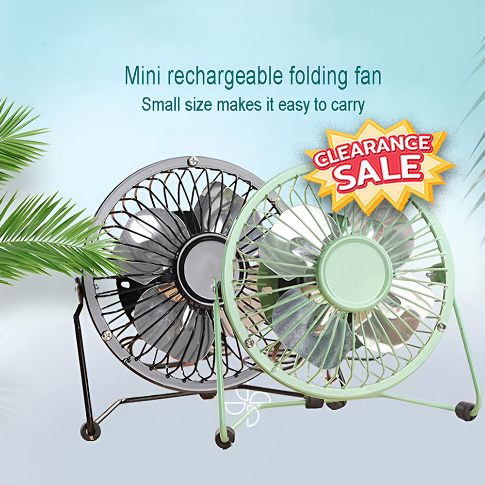 Bling CLEARANCE MEGA SALE USB Mini Desk Fan Stainless Steel Blade and ...