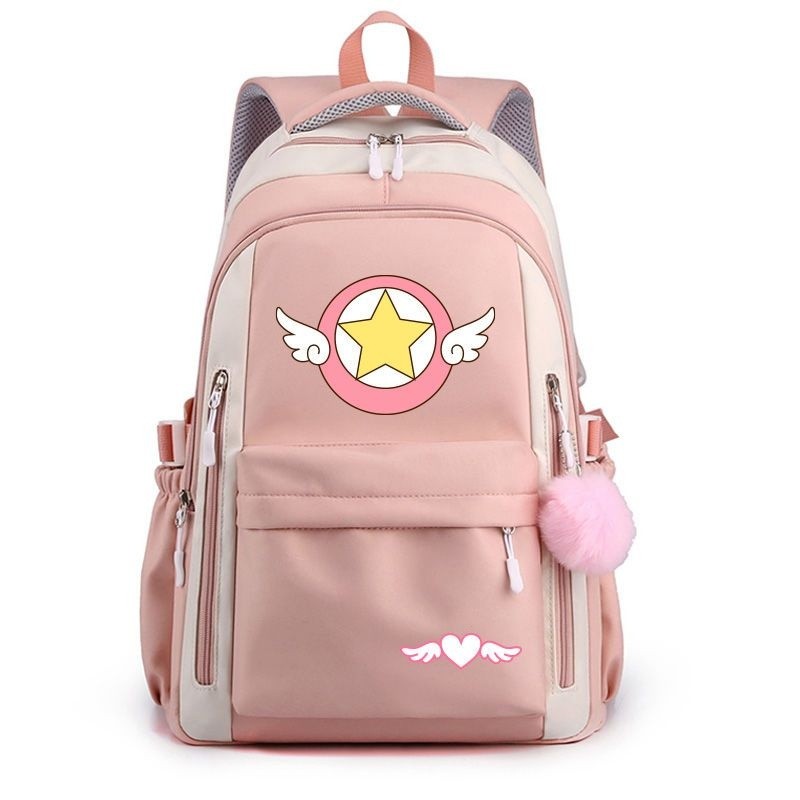Anime Card Captor Sakura Girls Backpack CARDCAPTOR SAKURA Shoulder Bag ...