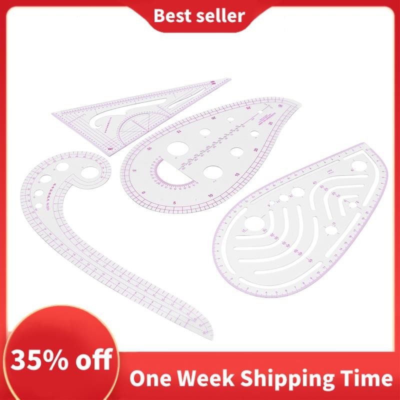 Available Sewing Ruler Set (4 Pcs) - Metric Ruler Set French Curve ...