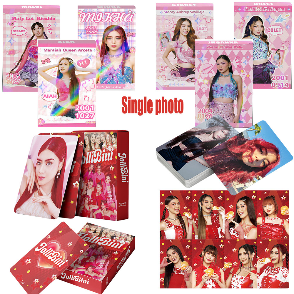 Jollibini Official Photocards Bini Lomo Cards 55 Pcs Jollibee Photocard ...