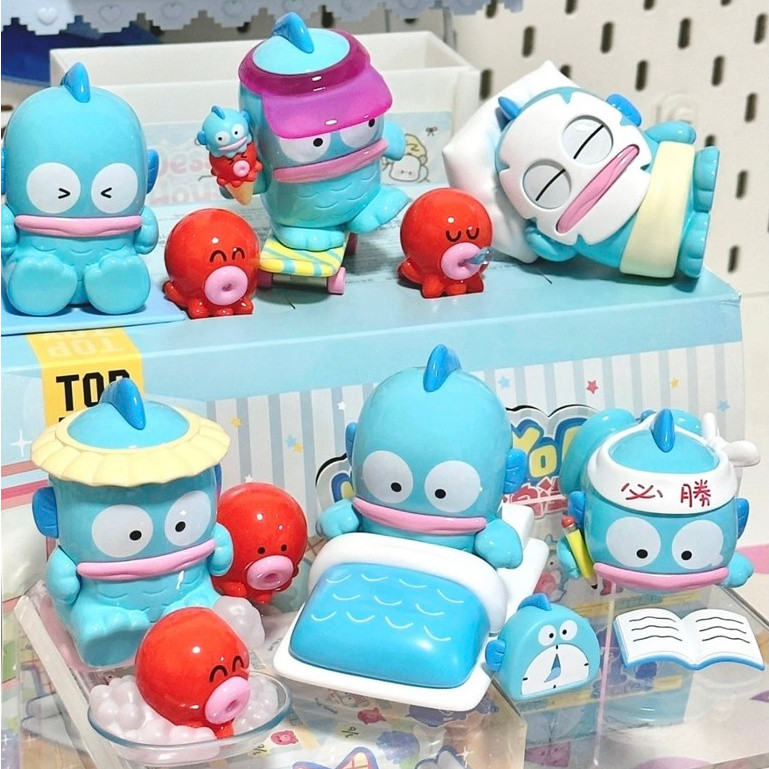 TOPTOY Sanrio Hangyodon Blind Box Cute toy fish Figures Handmade Gift ...