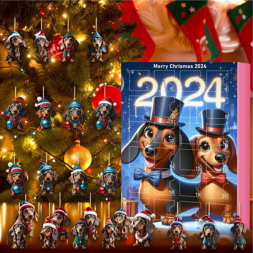 Dachshund Advent Calendar 2024 Dog Advent Calendar 24 Days Of Christmas ...