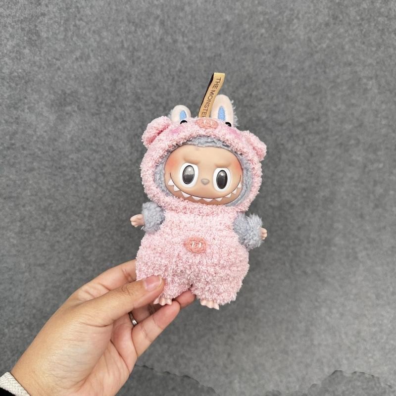 Macaron Bubble labubu Mart labubu Pendant Heart Vinyl Pink Pig labubu ...