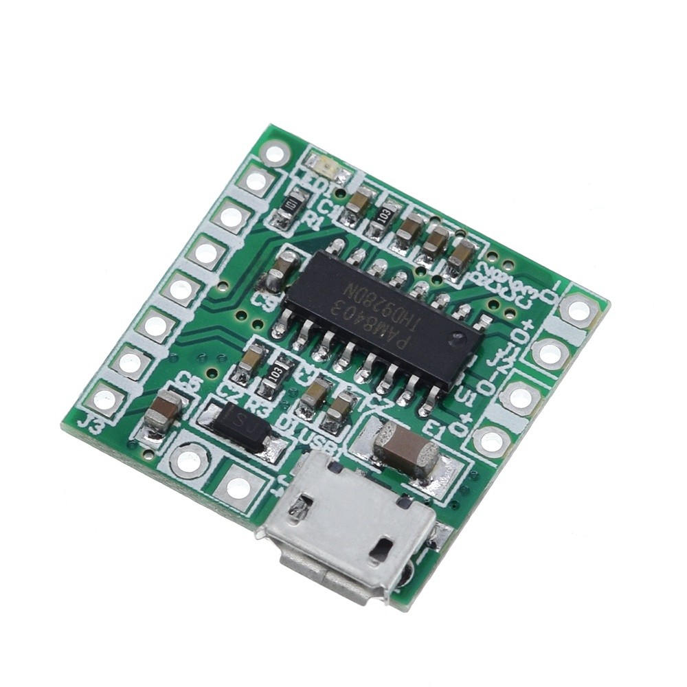 PAM8403 Mini Amplifier Module Class D 2x3W Micro USB Power Bluetooth ...