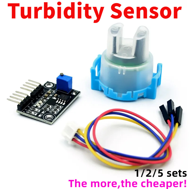 1/2/5pcs Turbidity Sensor Suspended Turbidity Value Detection Module Kit Liquid Suspended ...