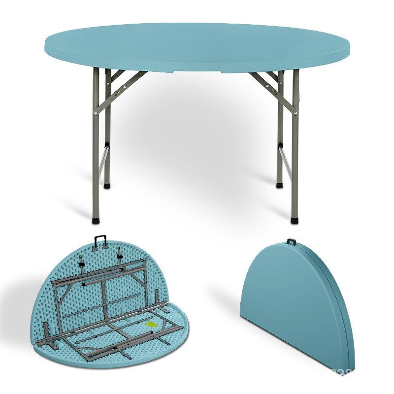 Folding Table Dining Table Household round Table Blow Molding Folding ...