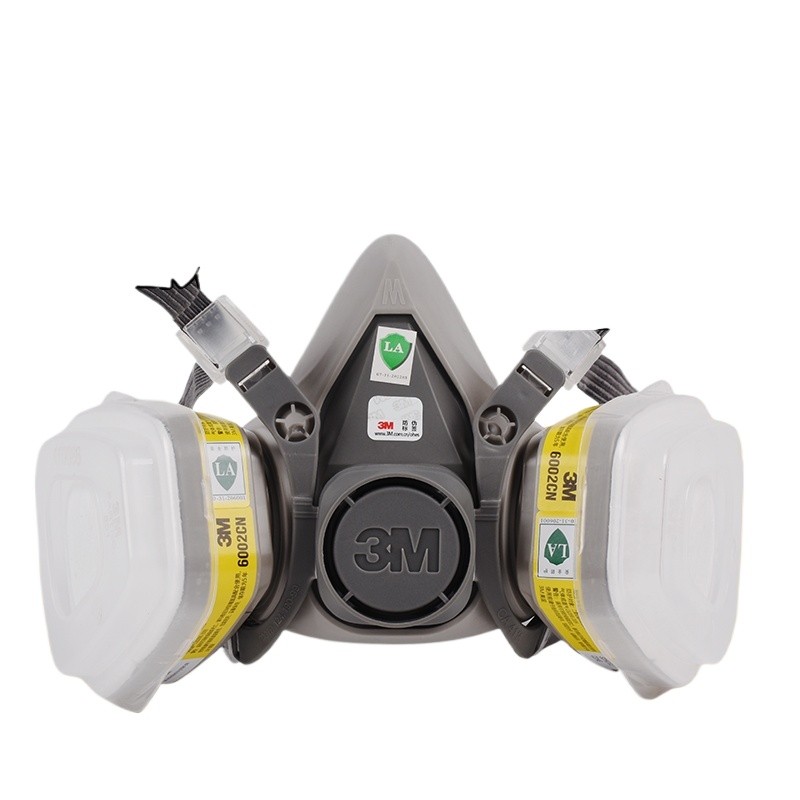 genuine goods 3M6200 6002 suit gas mask acid gas mask laboratory filter ...