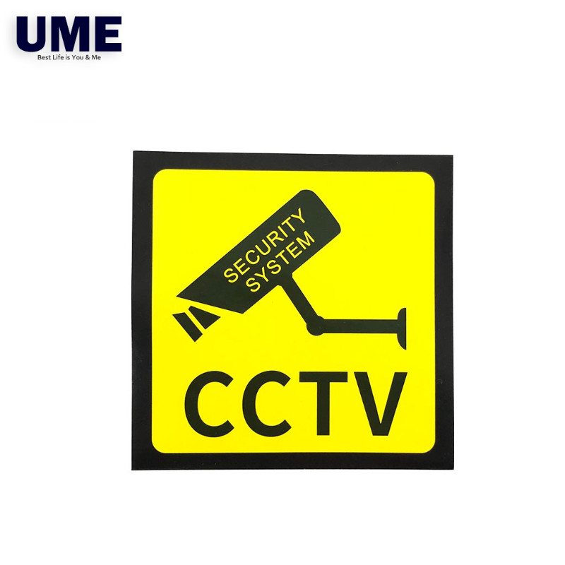 10cmx10 cm CCTV Warning Sign Stickers Security Label Surveillance ...