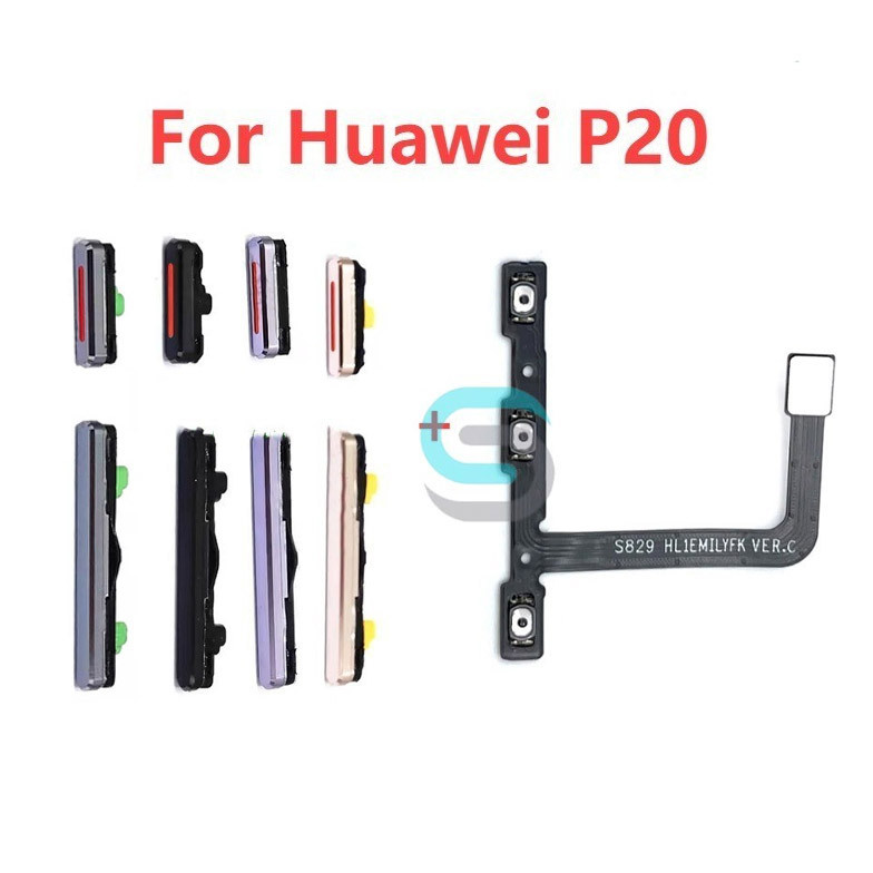 On Off Power Volume Side Button Flex For Huawei P20 Switch Up Down ...