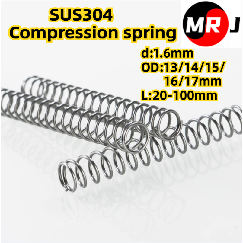 【MRJ】304 stainless steel Compression spring long Spring pressure spring ...