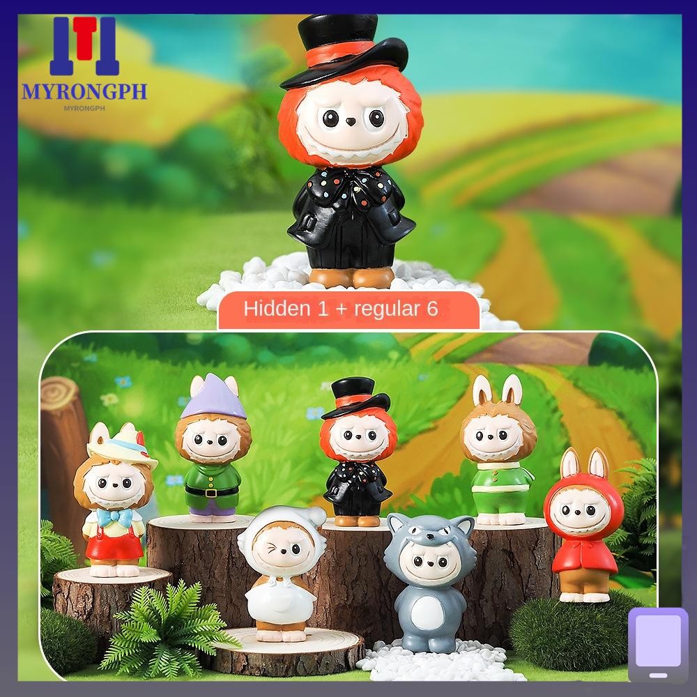MYRONGPH labubu Box, Birthday Gift Mini labubu labubu Figurine ...