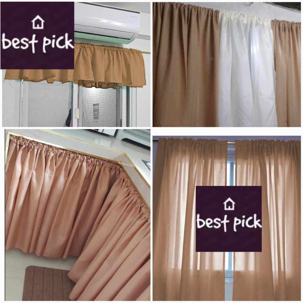 MOCHA theme curtain/Valancer,Lababo,Window and Door Size/SOld per piece ...