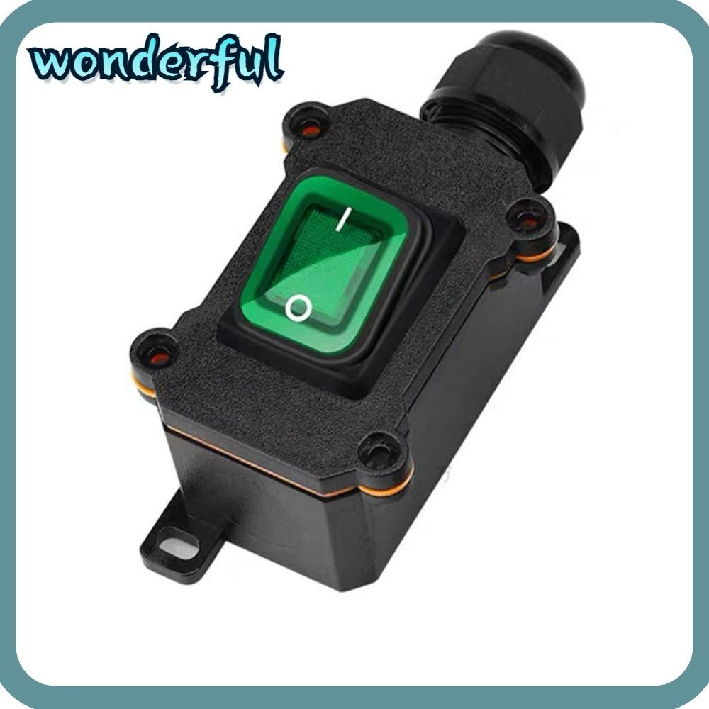 WONDER Inline Cord Switch, IP66 Waterproof One-Side Entry Toggle Switch ...
