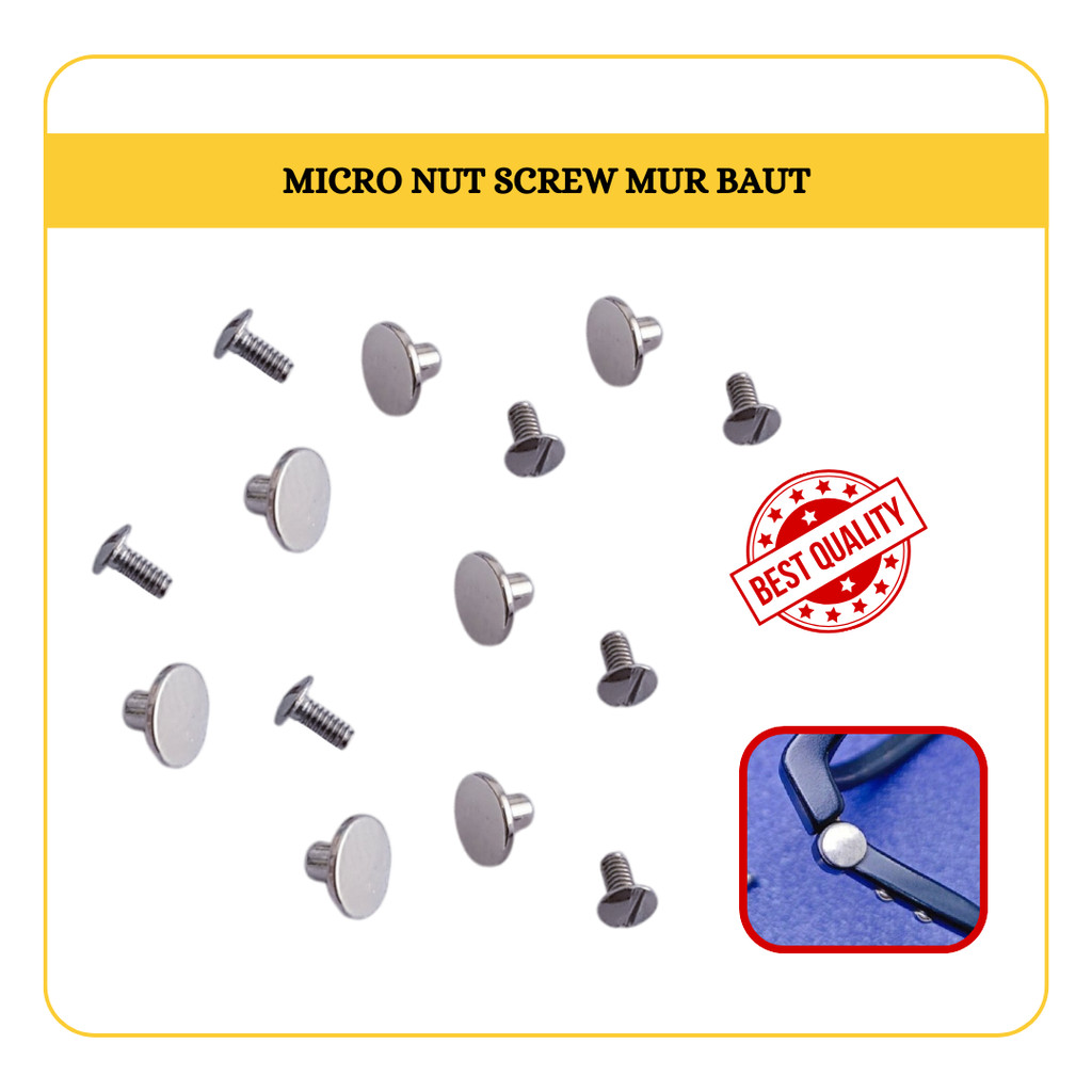 Micro Nut Screw Nut Bolt For Glasses [MNS] | Shopee Philippines