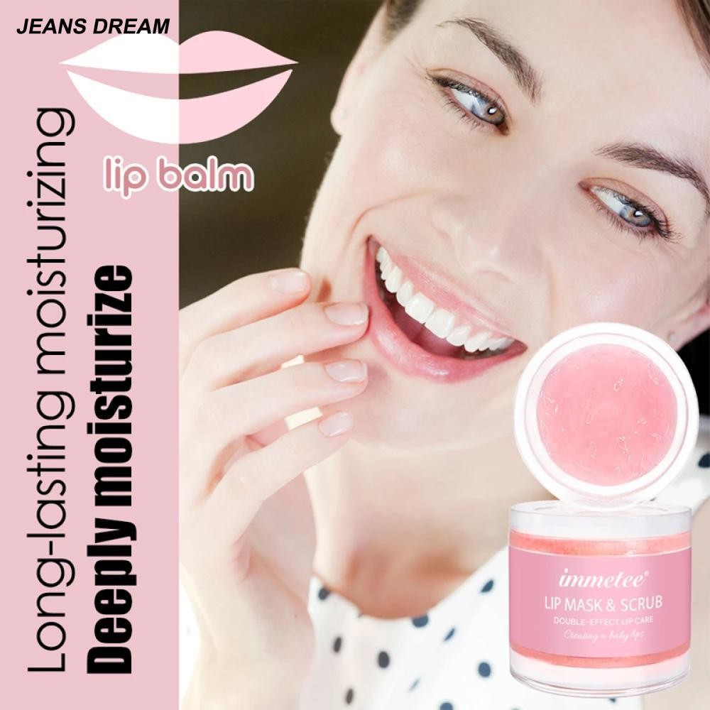 JEANSDREAM 2 In 1 Lip Balm Double-effect Lip Mask Moisturizing ...