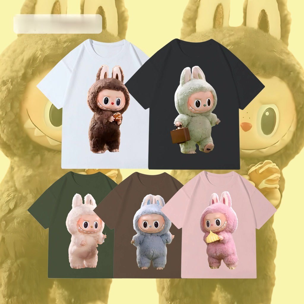 Top Quality Ready Stock Tshirt Labubu Rabbit Pop Mart Cartoon Cute Tee ...