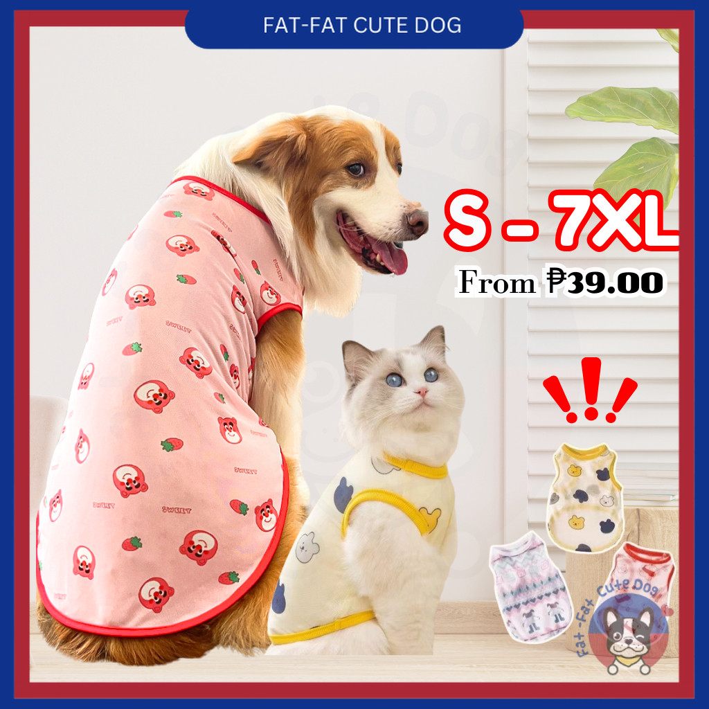 Pet Super Large Dog Clothes (S - 7XL) Summer Breathable Mesh Sando Vest ...