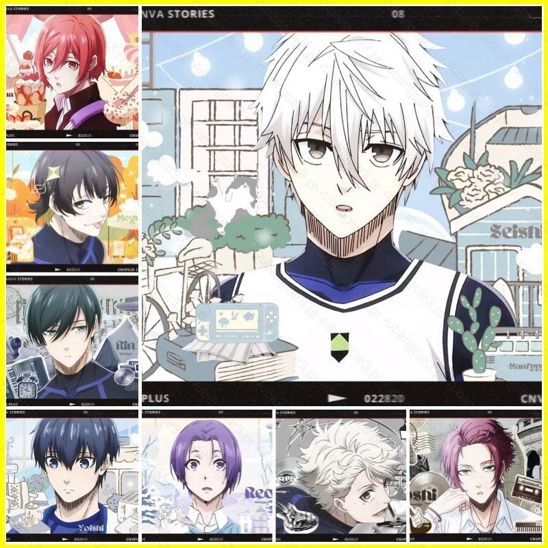 INS Blue Lock film cartoon Self-adhesive poster wall sticker decoration ...