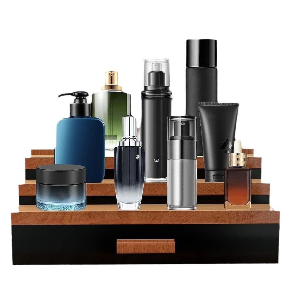Wooden Perfume Rack Perfume Storage Rack Stepped Display Rack with ...