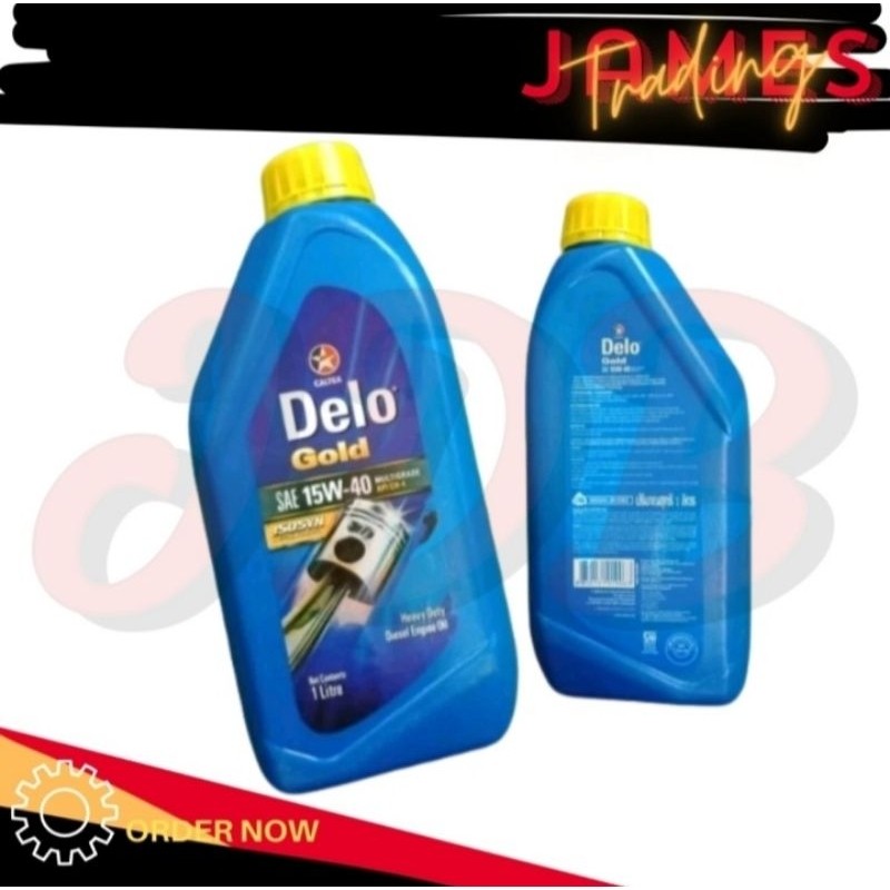 DELO shell-CALTEX OIL DELO GOLD SAE 15W-40 1L | Shopee Philippines