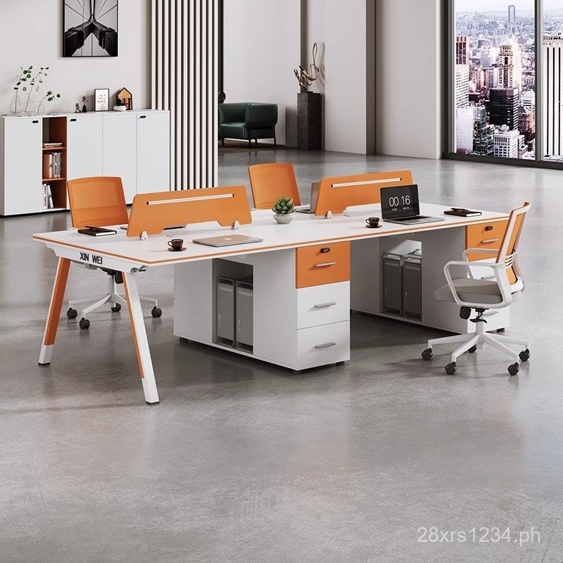 Work desk staff office desk chair workstation modern624Minimalist ...