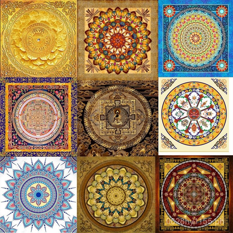 Thangka Seamless Wall Fabric for Hall and Ancestral Hall Tibetan ...