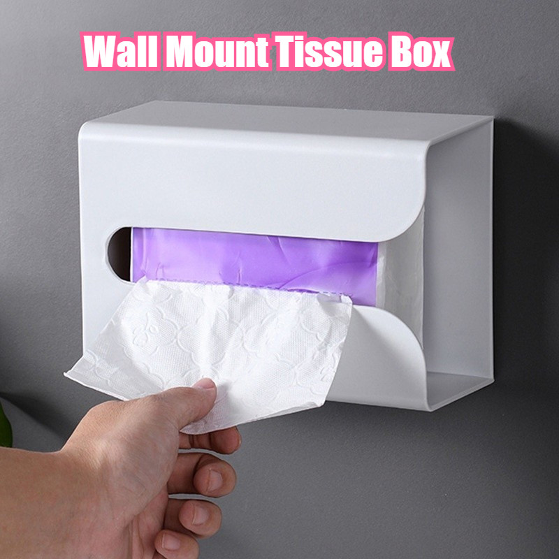 Creative Tissue Holder Wall Mounted Space Saving Vertical Horizontal ...