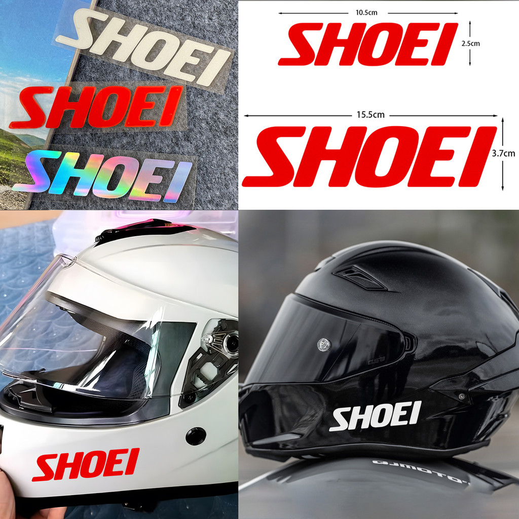 Reflective SHOEI Logo Sticker Motorcycle Helmet Vinyl Waterproof Decal ...