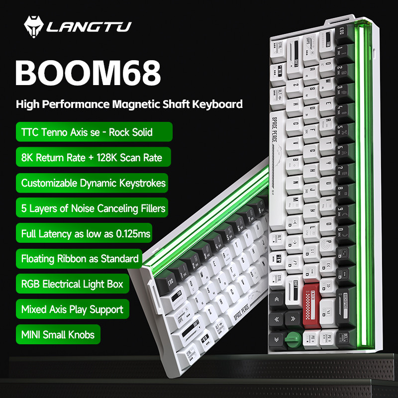 Mechanical Keyboard with magnetic switch 68% Gaming Keyboard 68 key pro ...