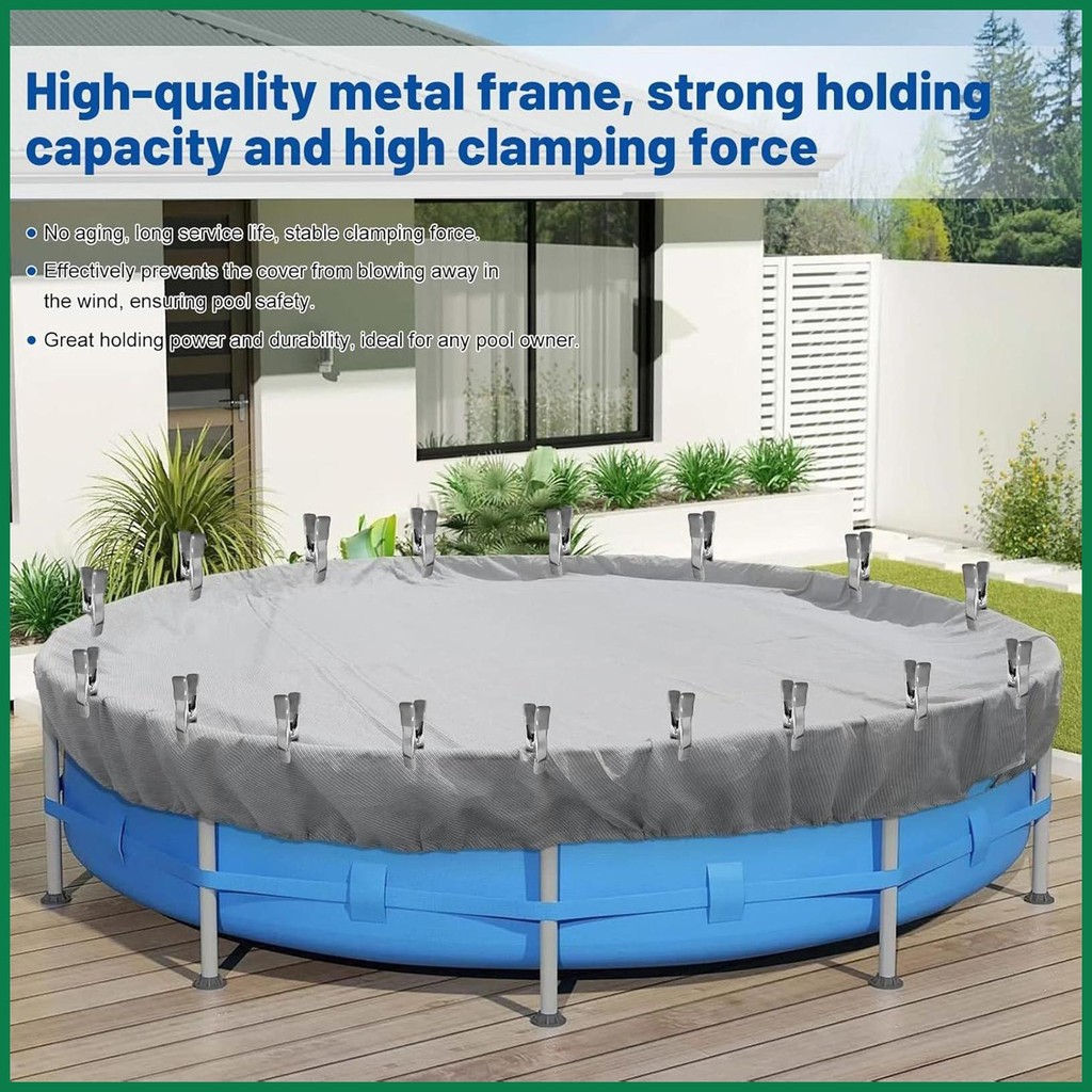 Pool Clamps 5 Pieces Swimming Pool Cover Clip Weatherproof Mounting ...
