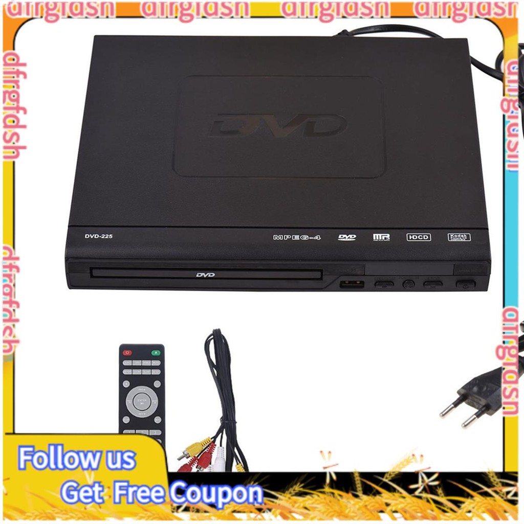 【D&F】DVD-225 Home DVD Player Digital Multimedia Player AV Output with ...